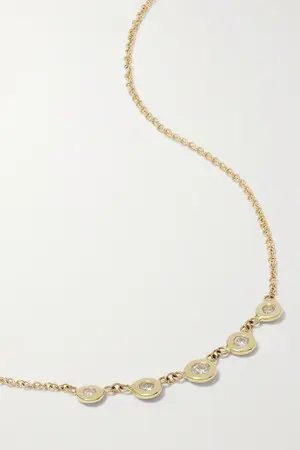 Jacquie Aiche Emily 14-karat Diamond Necklace - Gold