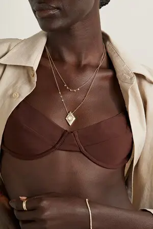 Jacquie Aiche Emily 14-karat Diamond Necklace