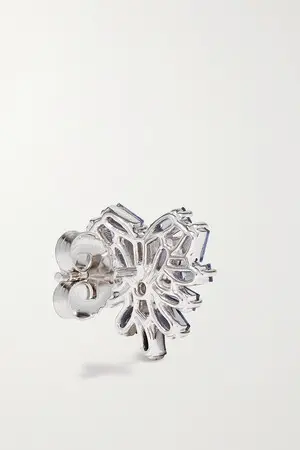 SUZANNE KALAN 18-karat Sapphire And Diamond Earrings - Gold