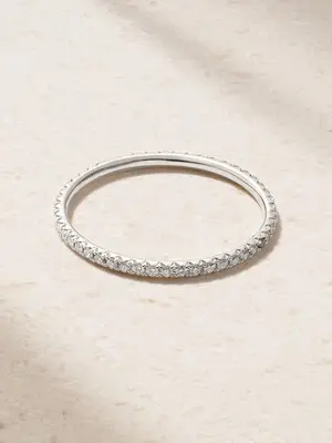 ANITA KO Eternity 18-karat Diamond Ring - Silver