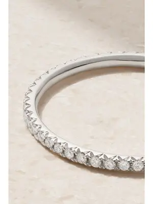 ANITA KO Eternity 18-karat Diamond Ring - Silver
