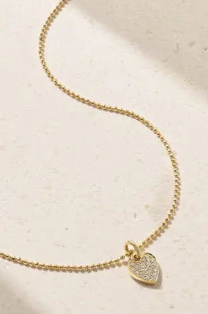 JENNIFER MEYER Heart 18-karat Diamond Necklace