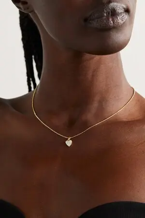 JENNIFER MEYER Heart 18-karat Diamond Necklace