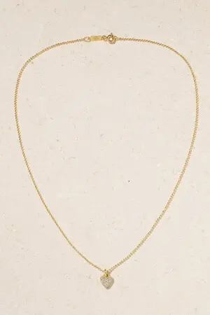 JENNIFER MEYER Heart 18-karat Diamond Necklace