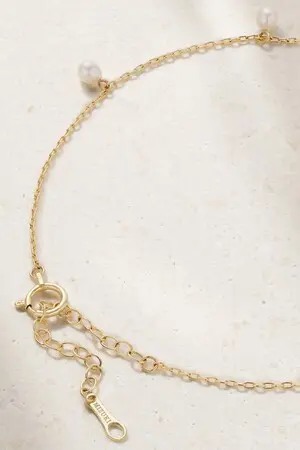Mizuki 14-karat Pearl Anklet