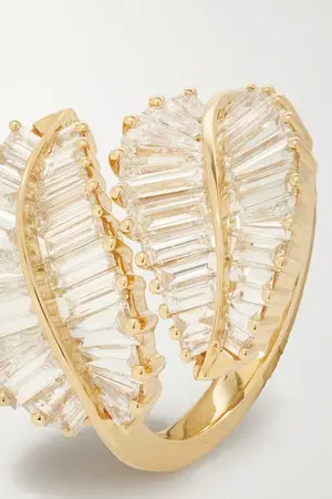 ANITA KO Palm Leaf 18-karat Diamond Ring - Gold