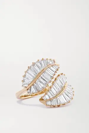 ANITA KO Anita Ko Palm Leaf 18-karat Gold Diamond Ring Rose Gold