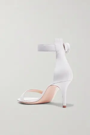 GIANVITO ROSSI Portofino 70 Leather Sandals - White