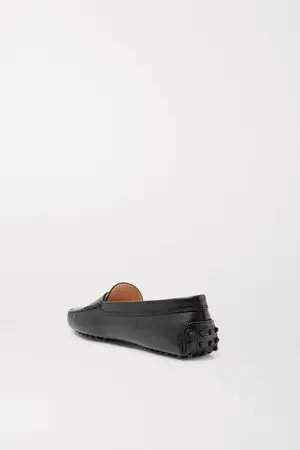 TOD'S Gommino Leather Loafers - Black