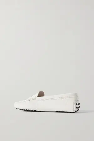 TOD'S Gommino Textured-leather Loafers