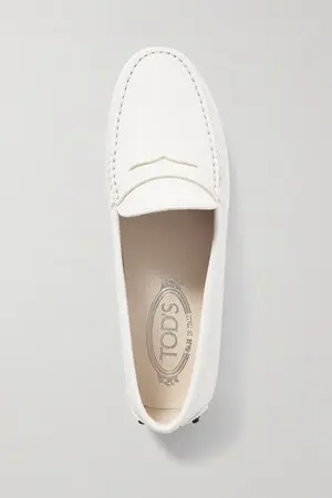 TOD'S Gommino Textured-leather Loafers