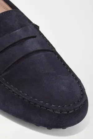 TOD'S Gommino Suede Loafers - Blue