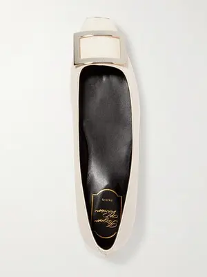 ROGER VIVIER Trompette Bellerine Ballet Flats - White