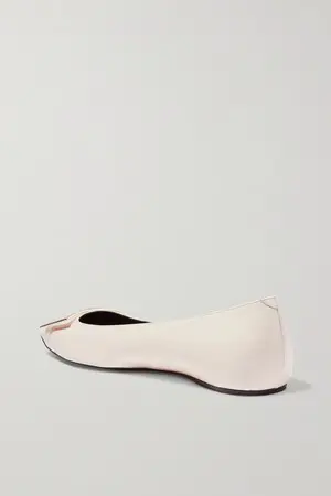 ROGER VIVIER Trompette Bellerine Ballet Flats - White