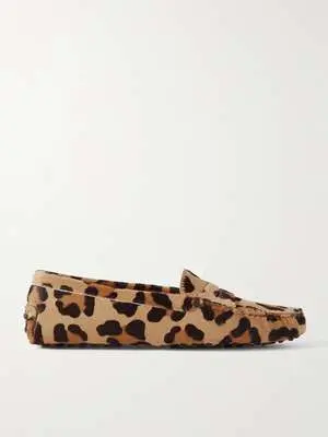 TOD'S Tod's Gommino Leopard-Print Loafers Leopard Print