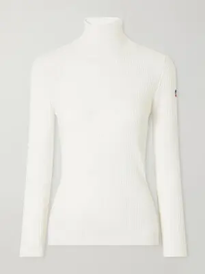 Fusalp Ancelle Ribbed-knit Turtleneck Sweater - White