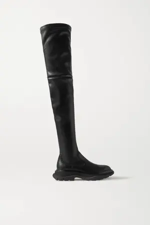 Alexander McQueen Leather Over-the-knee Boots