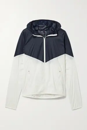 Tory Burch Hooded Color-block Shell Jacket
