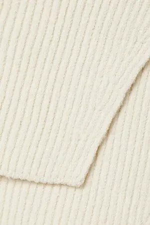 Khaite KHAITE Maddy Ribbed-Knit Sweater Ivory