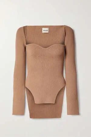 Khaite Maddy Ribbed-knit Sweater