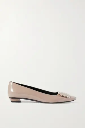 ROGER VIVIER Belle Vivier Ballet Flats - Brown
