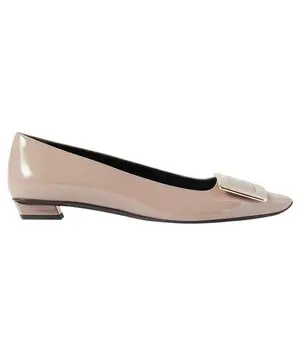 ROGER VIVIER Belle Vivier Ballet Flats - Brown