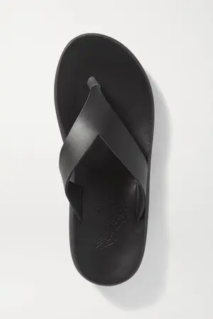 ANCIENT GREEK SANDALS Charys Leather Sandals - Black