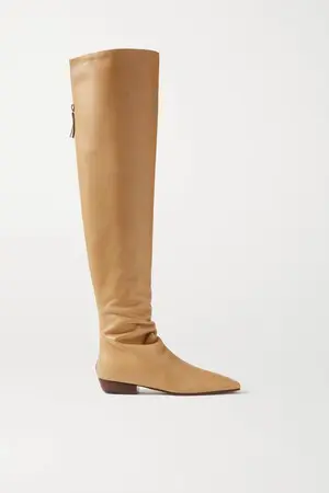 THE ROW Leather Knee Boots