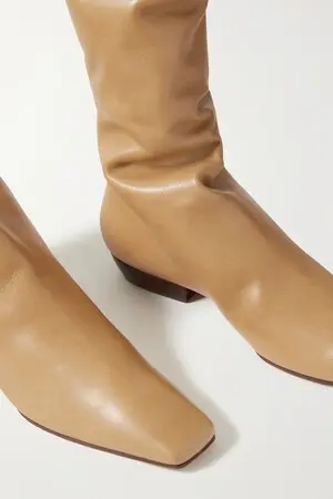 THE ROW Leather Knee Boots