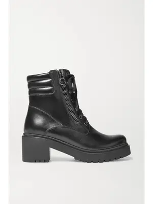 Moncler Viviane Leather Ankle Boots