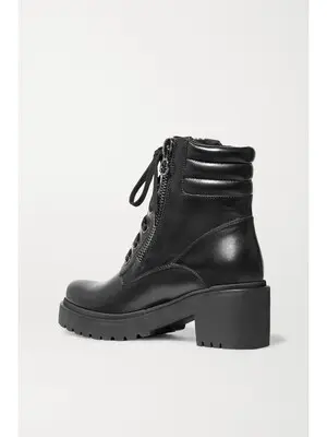 Moncler Viviane Leather Ankle Boots