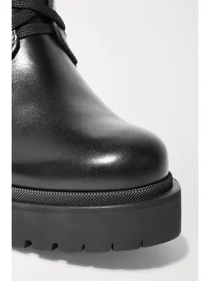 Moncler Viviane Leather Ankle Boots
