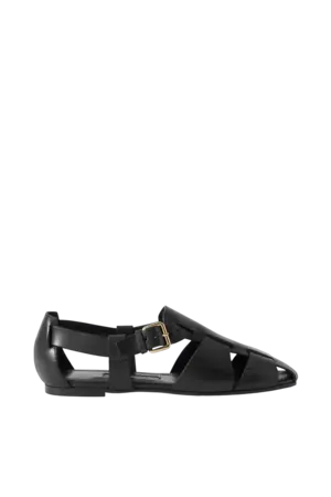 EMME PARSONS Ernest Leather Sandals - Black