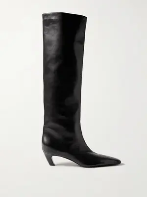 Khaite Davis Leather Knee Boots