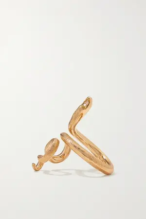 OLE LYNGGAARD COPENHAGEN Snake Diamond 18-karat Ring