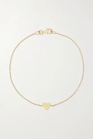 JENNIFER MEYER Mini Heart 18-karat Bracelet - Gold