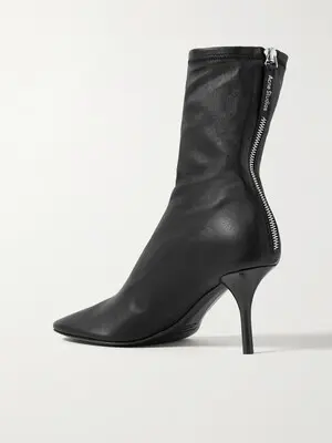 Acne Studios Leather Ankle Boots - Black