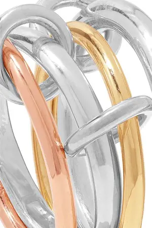 SPINELLI KILCOLLIN Hyacinth Set Of Four Rings - Silver