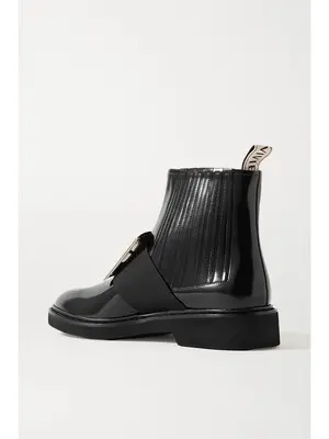 ROGER VIVIER Viv Ranger Patent-leather Chelsea Boots