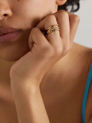 SPINELLI KILCOLLIN Sonny Diamond And 18-karat Rings Set - Gold