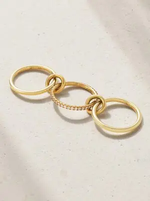 SPINELLI KILCOLLIN Sonny Diamond And 18-karat Rings Set - Gold