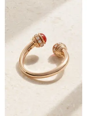 PIAGET Possession 18-karat Carnelian And Diamond Ring
