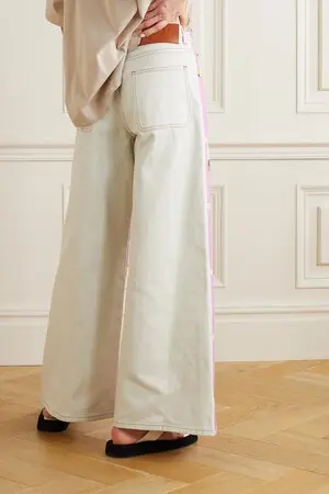 Loewe Printed High-rise Wide-leg Jeans