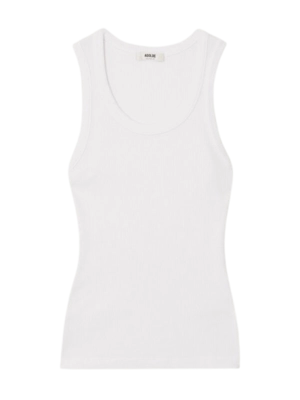 AGOLDE Poppy Ribbed Tank - White