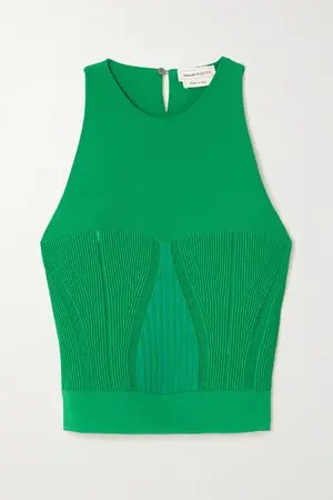 Alexander McQueen Stretch-knit Tank - Green