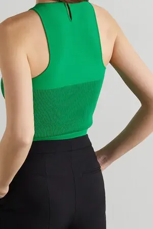 Alexander McQueen Stretch-knit Tank - Green