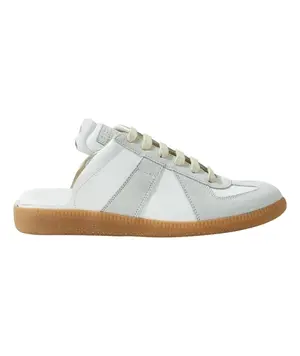 MAISON MARGIELA Replica Leather And Suede Slip-on Sneakers
