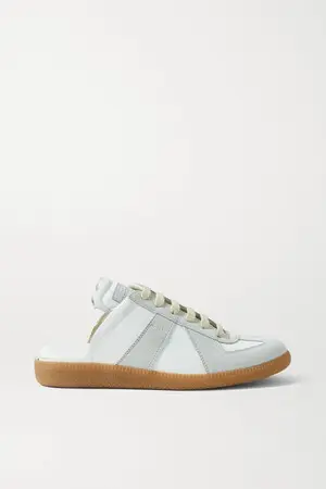 MAISON MARGIELA Replica Leather And Suede Slip-on Sneakers