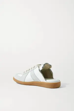 MAISON MARGIELA Replica Leather And Suede Slip-on Sneakers