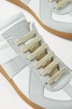 MAISON MARGIELA Replica Leather And Suede Slip-on Sneakers